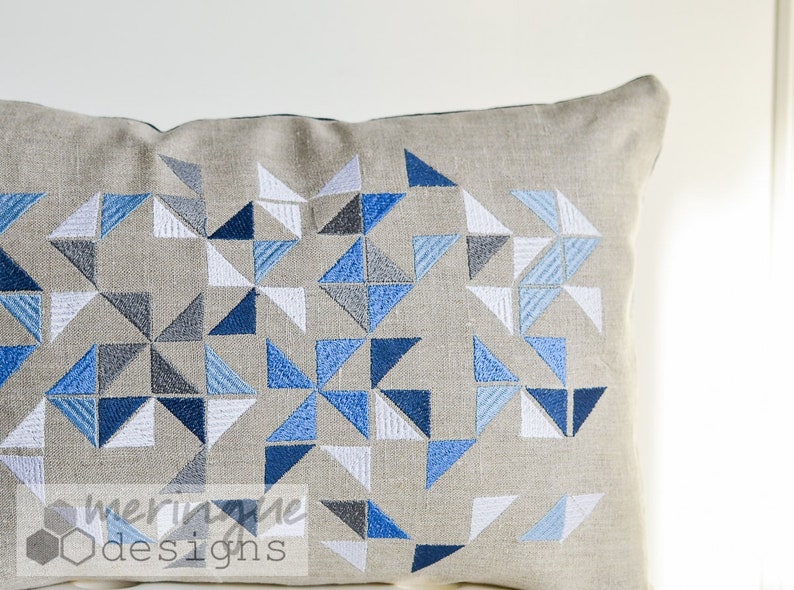 Triangles Scattered Machine Embroidery Designs - Etsy