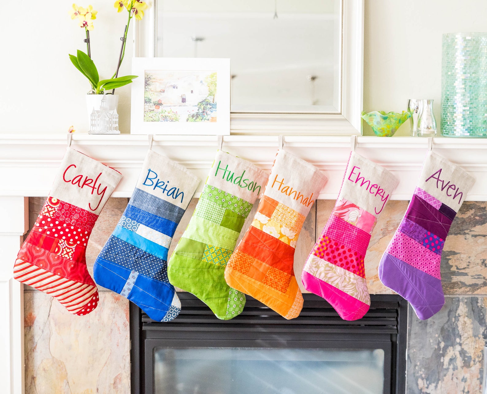 PATTERN Patchwork Christmas Stocking PDF Format - Etsy