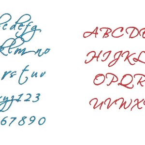 Scriptina Alphabet Letters - Embroidery Machine Designs - Etsy