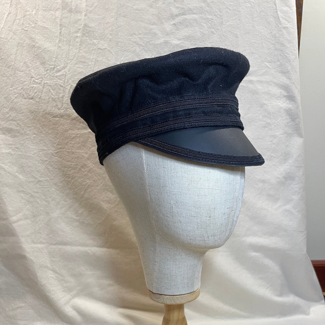 Steamboat Wheel Cap: Civil War Era Wool Pilot Hat Small-med - Etsy