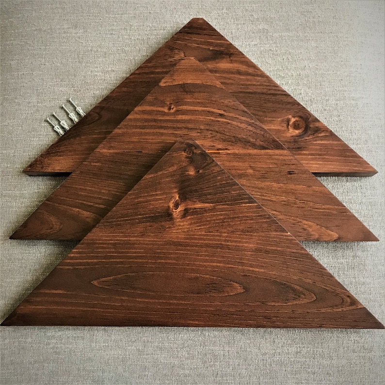 Pine Wood Triangle Corner Shelf, Floating Wall Decor,dreamshelves - Etsy