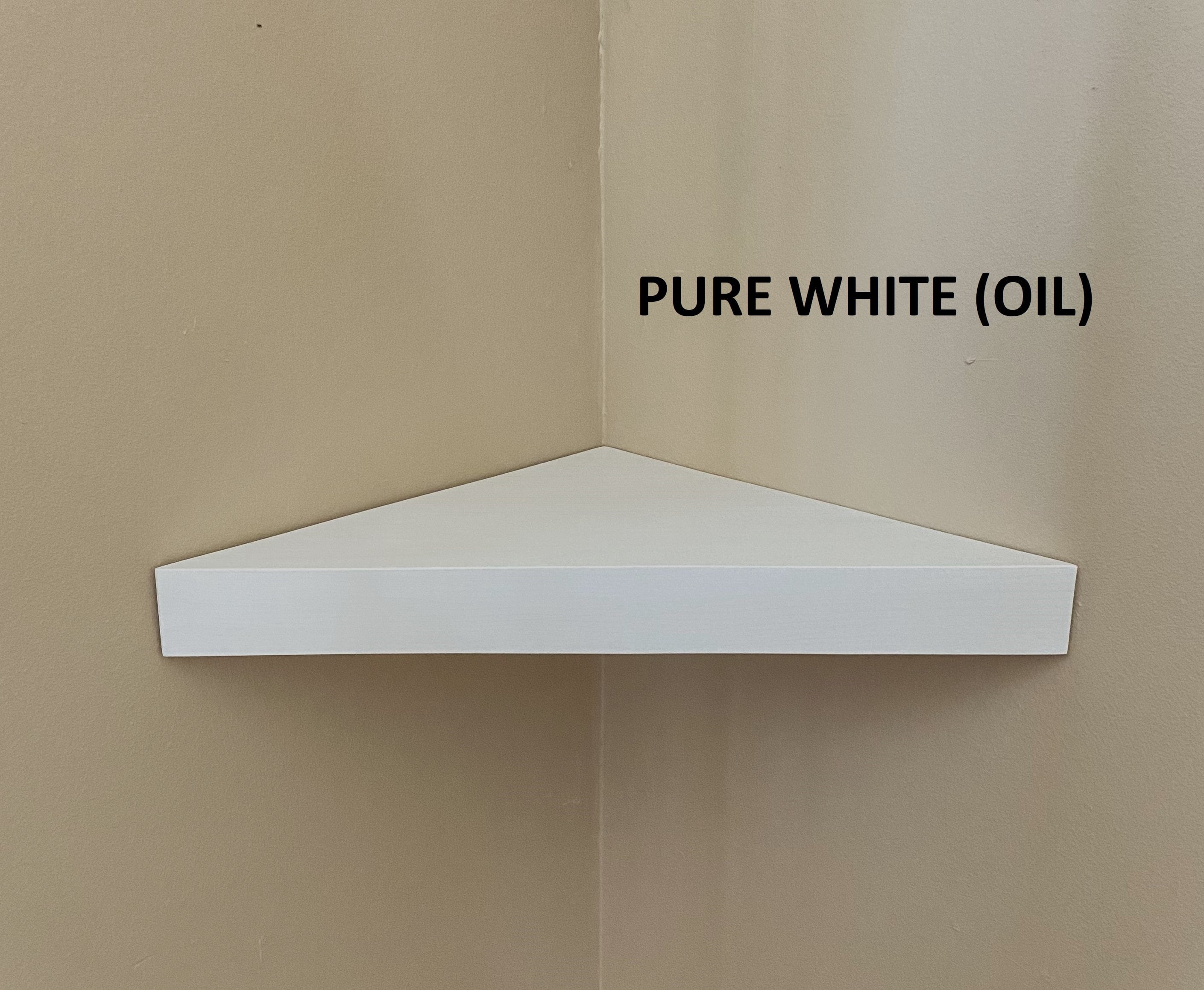 Triangular Corner Shelf, Wooden Shelves, Floating Corner Shelf With ...