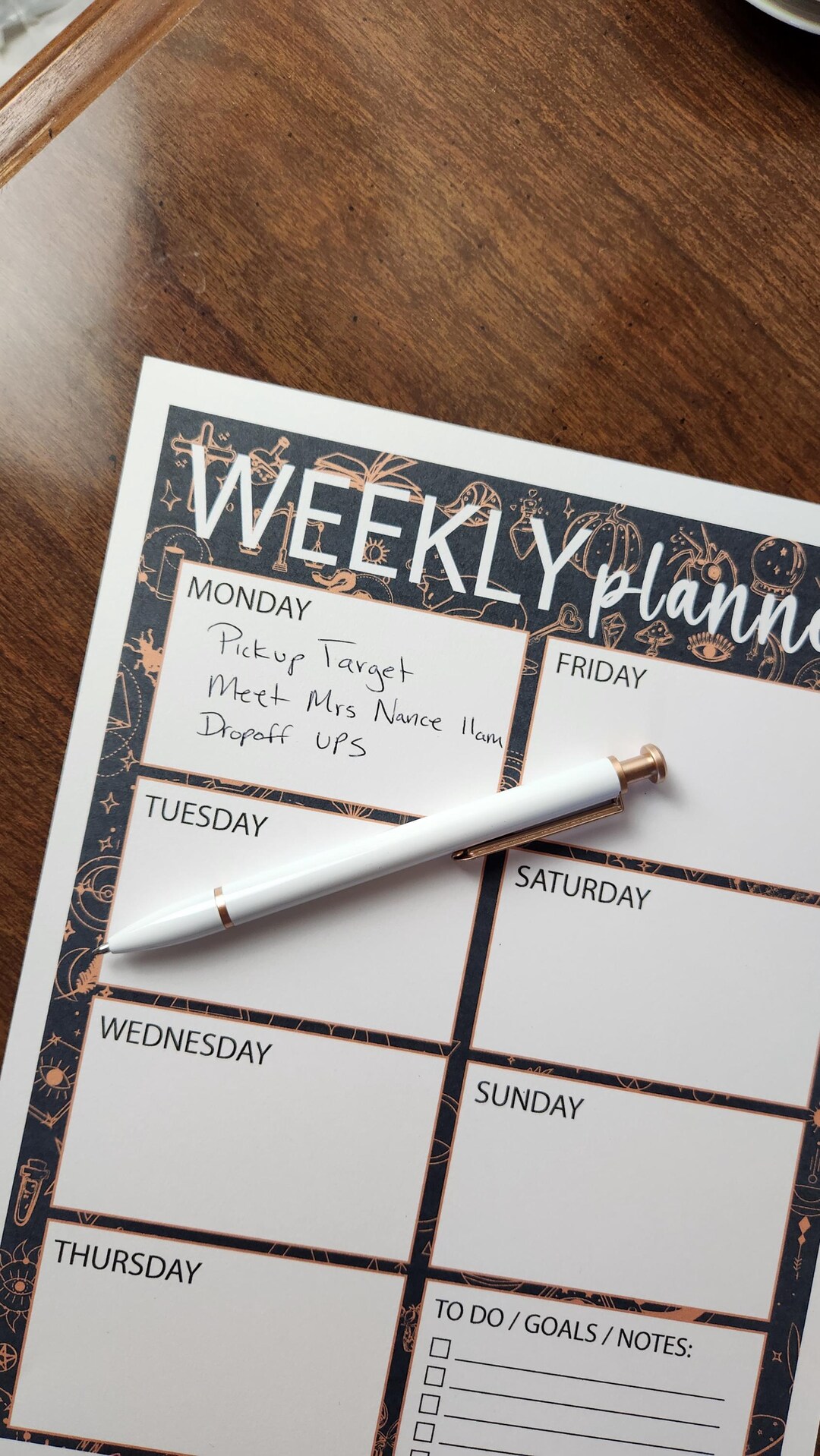 Printable Weekly Planner, Easy Download Calendar, Scheduler, Cute ...