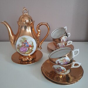Bondware Gold Vintage Coffee Set - Etsy