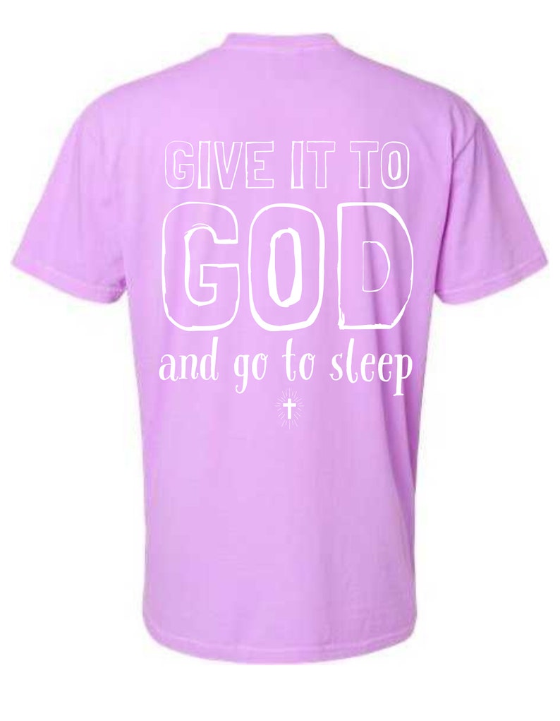 Give It to God and Go to Sleep Png Instant Download- Cross and Words- 2 ...