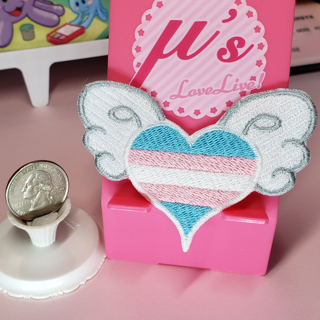 Trans Heart Pride Flag Patch - Etsy