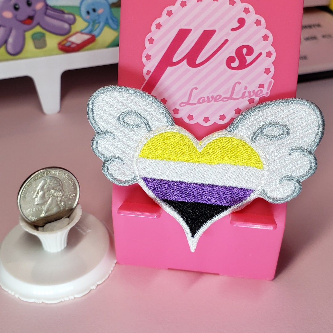 Nonbinary Heart Pride Flag Patch - Etsy