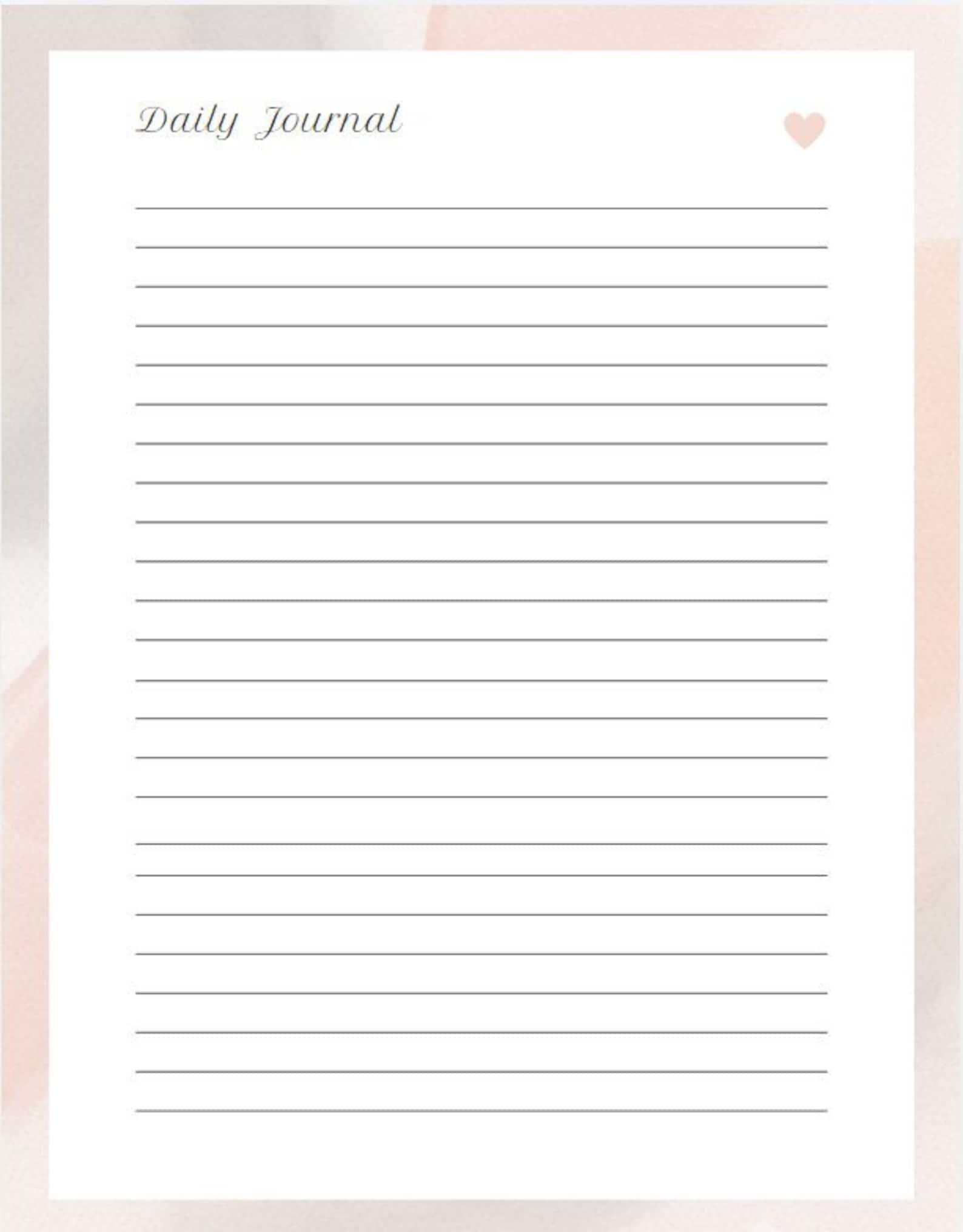 Journal Pages Digital Download 8.5x11 Inches - Etsy