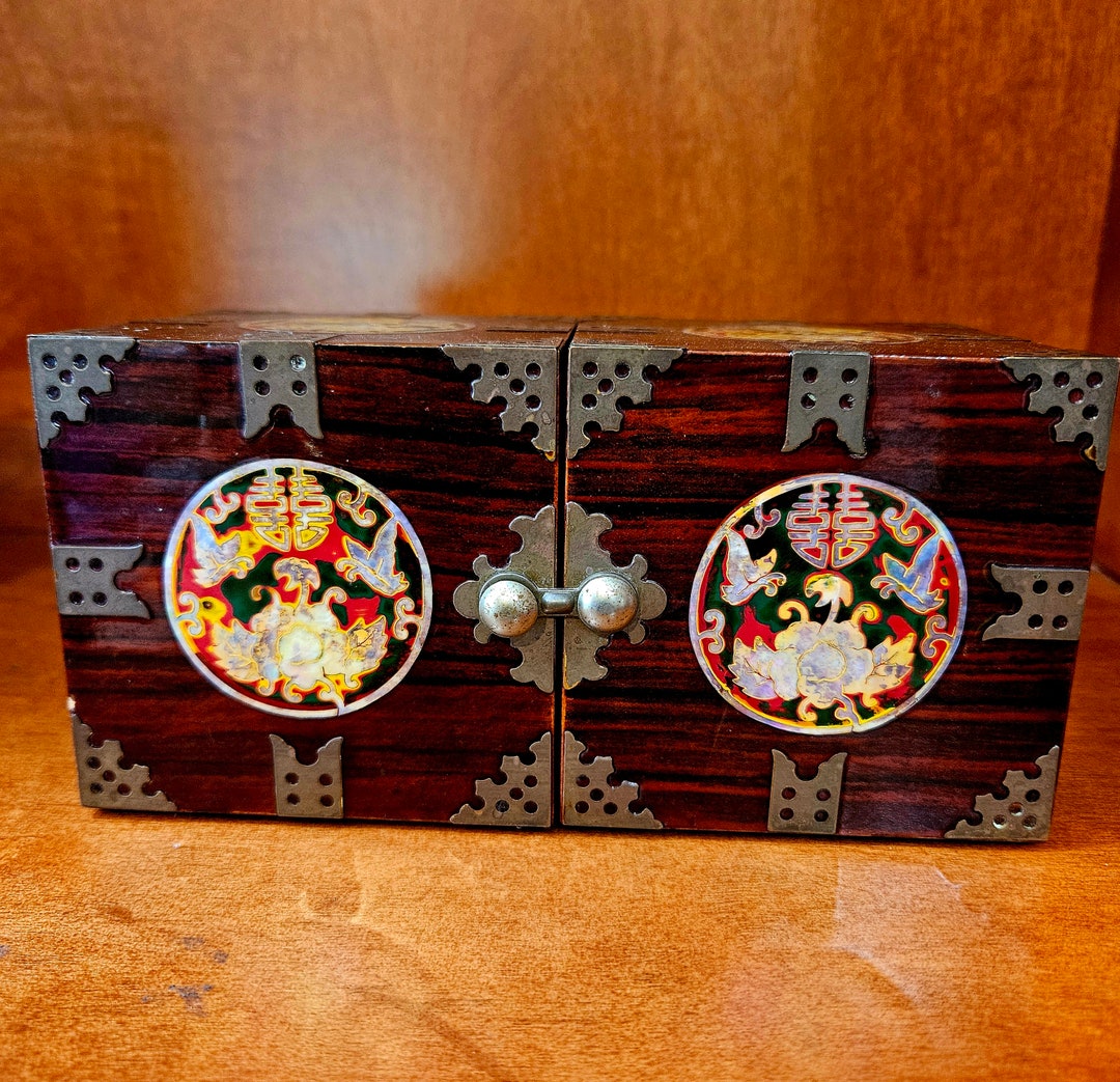 Chinese Good Luck Wooden Handmade Jewely Box - Etsy