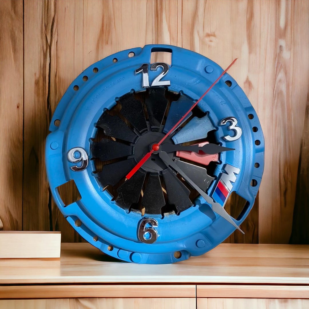 Bmw M Logo/personalized Wall Clock / Real Car Engine Parts/personalized ...