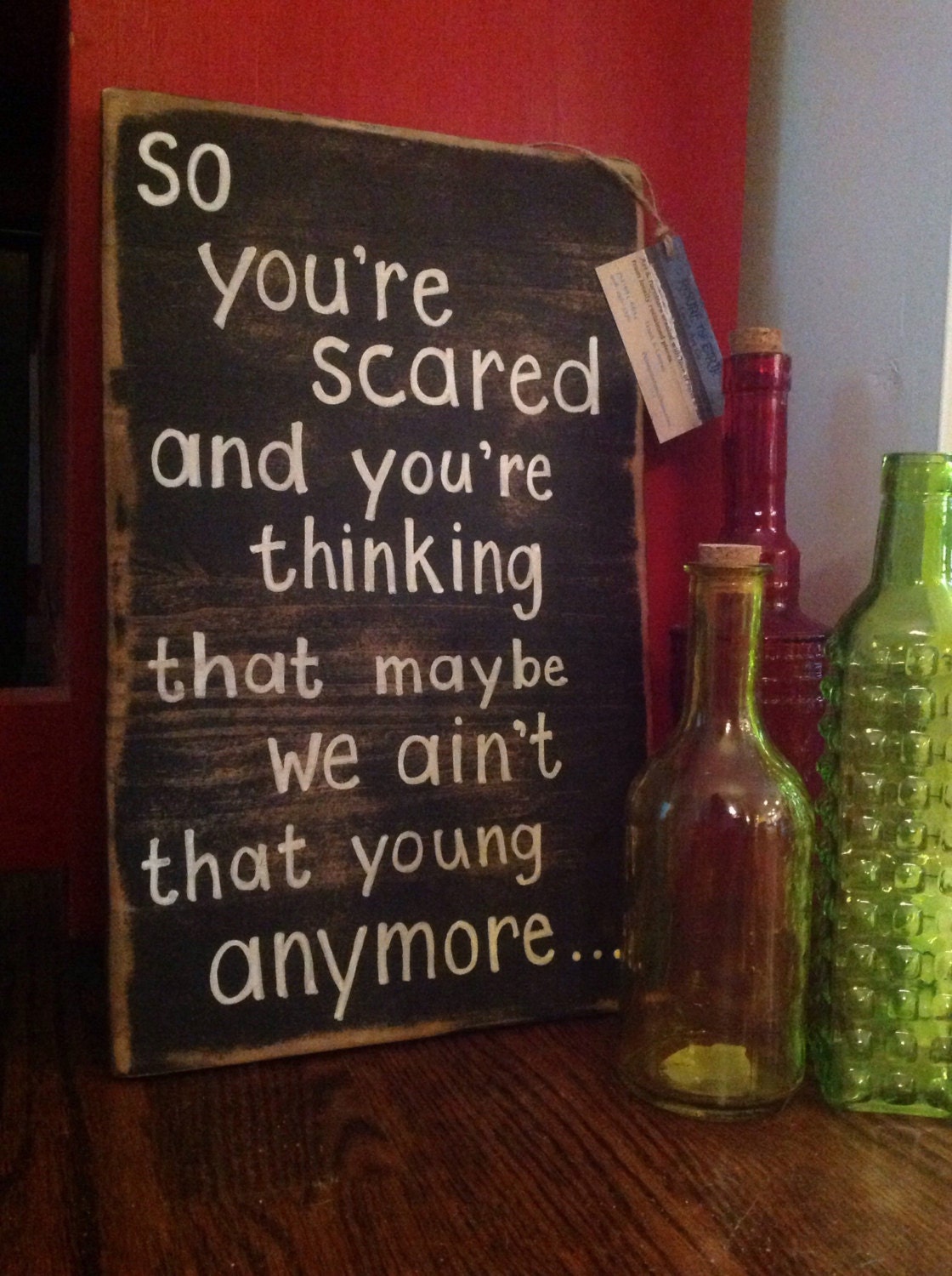 Bruce Springsteen Thunder Road Lyrics Sign - Etsy