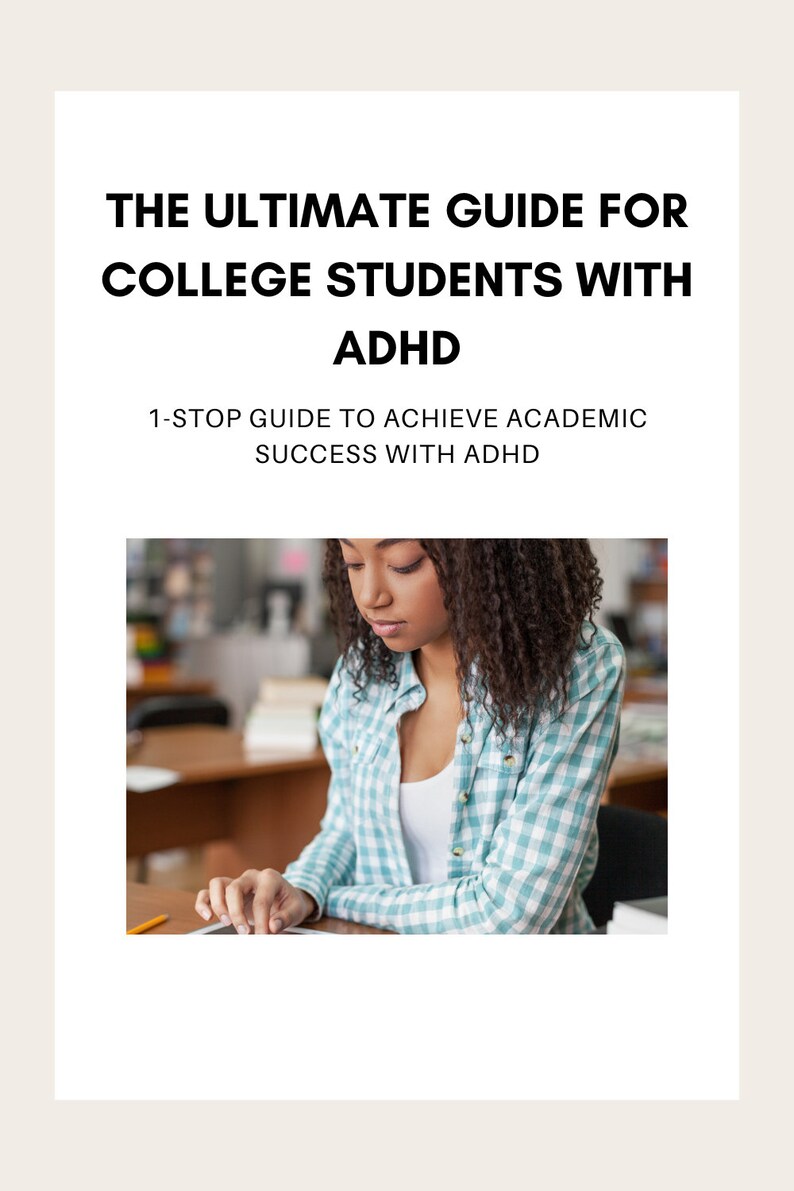 ADHD Guide to Success for College Students - Etsy