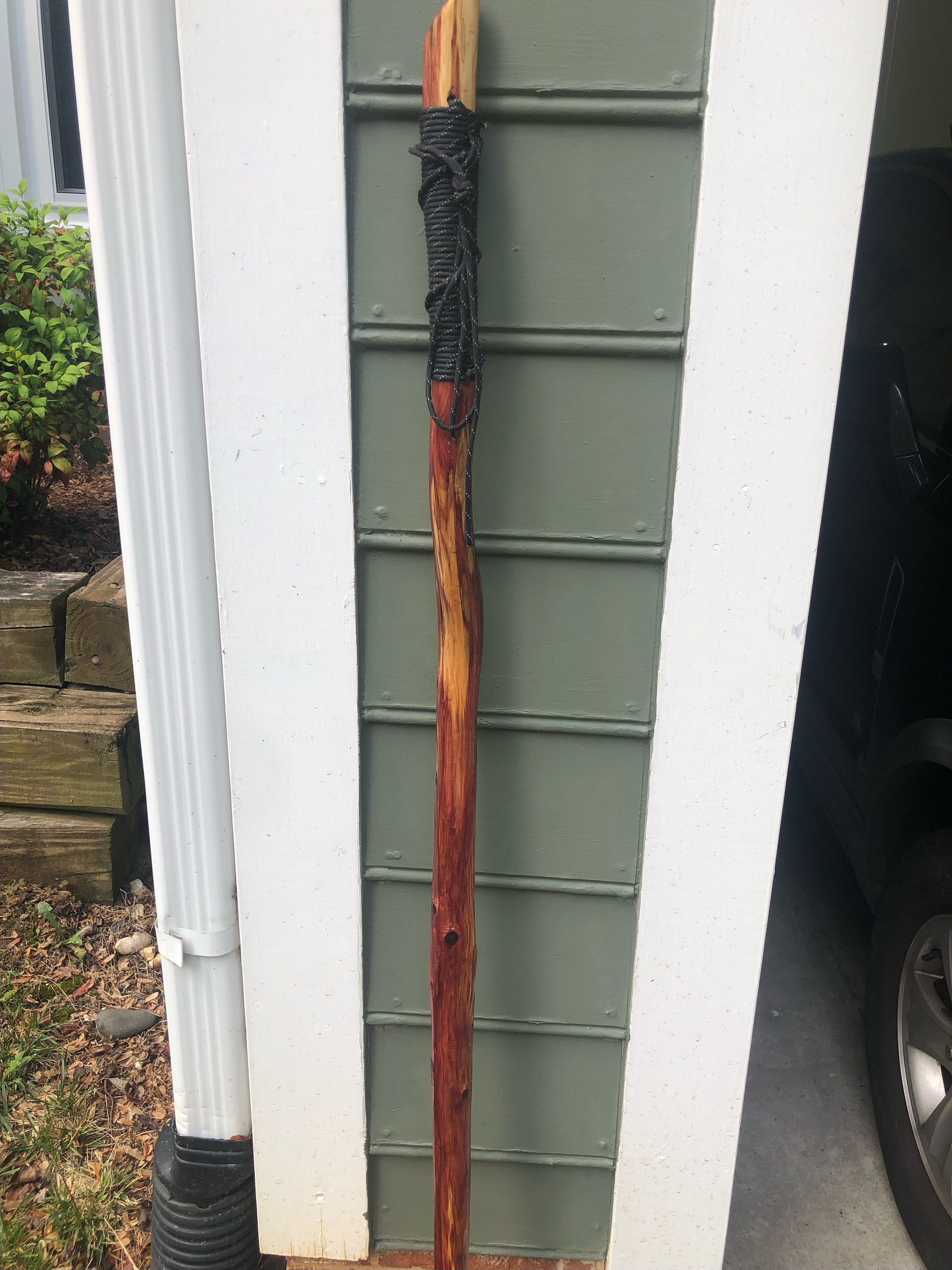 Hand Carved Cedar Staff - Etsy