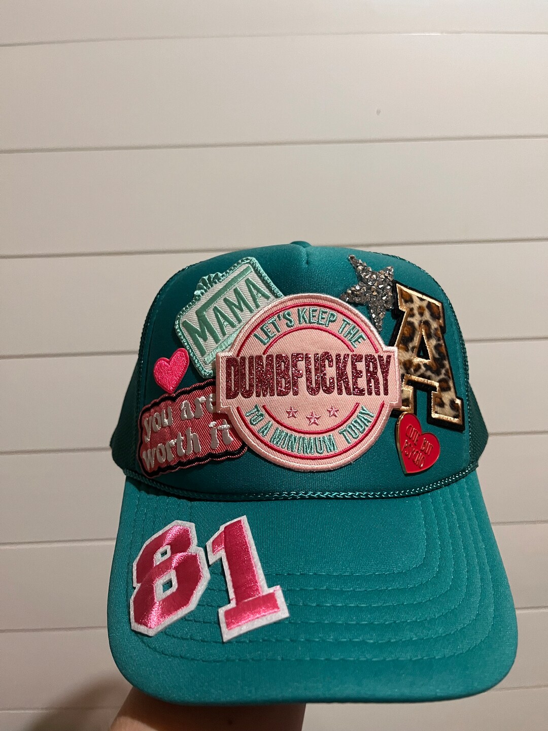 ADULT FRIENDLY Patch Trucker Hat - Etsy
