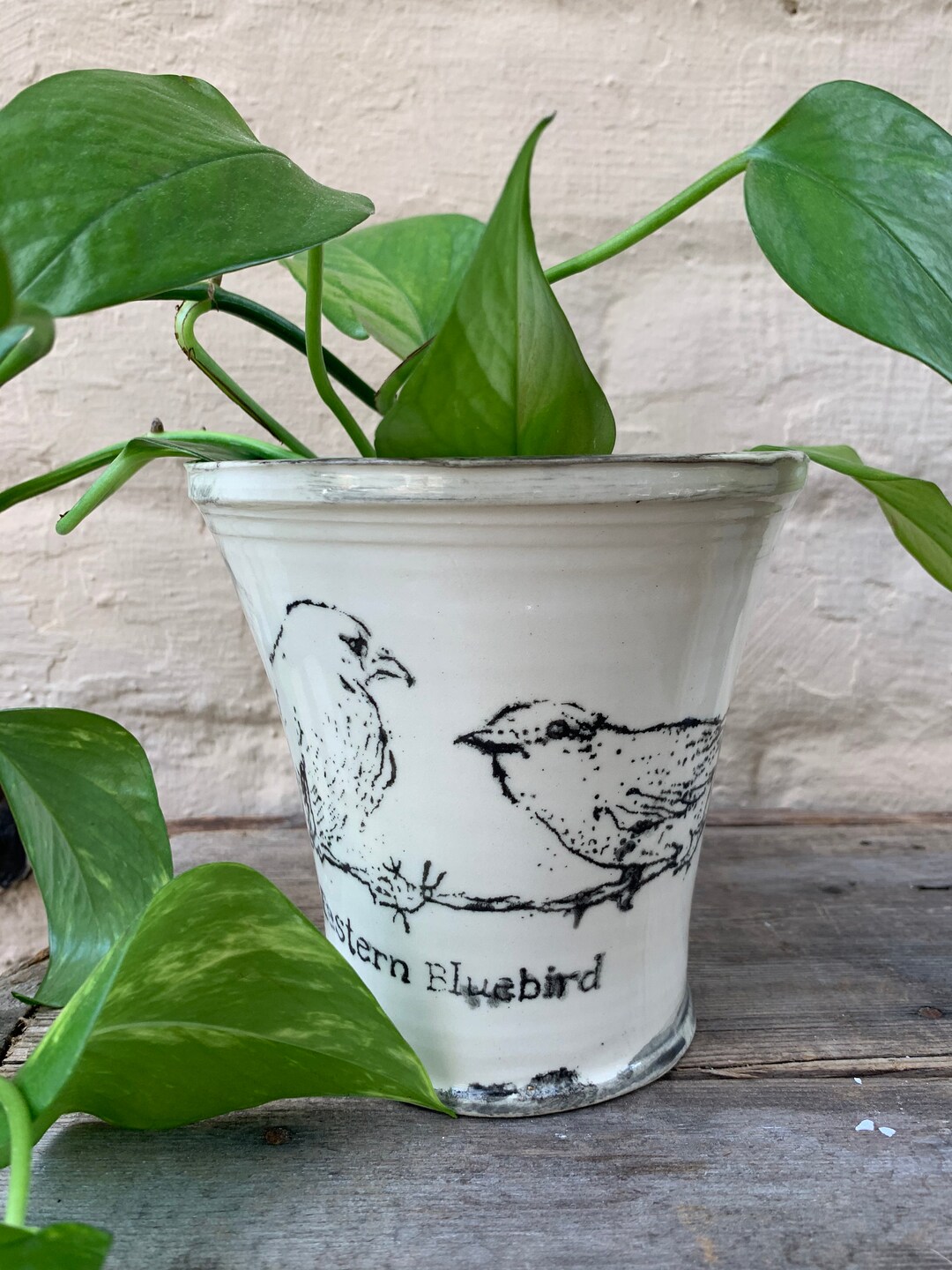 Blue Bird Planter Made to Order - Etsy