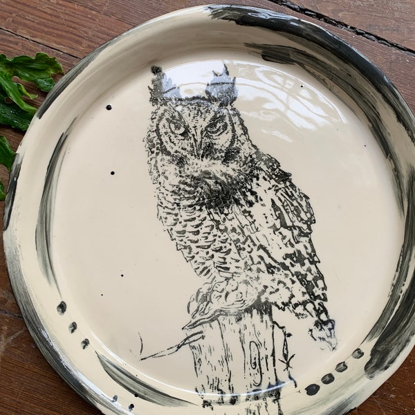 Owl Plate - Etsy