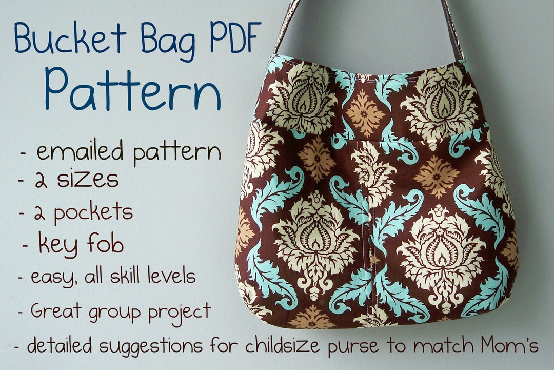 Bucket Bag PDF Pattern, Emailed Instruction and Pattern - Etsy
