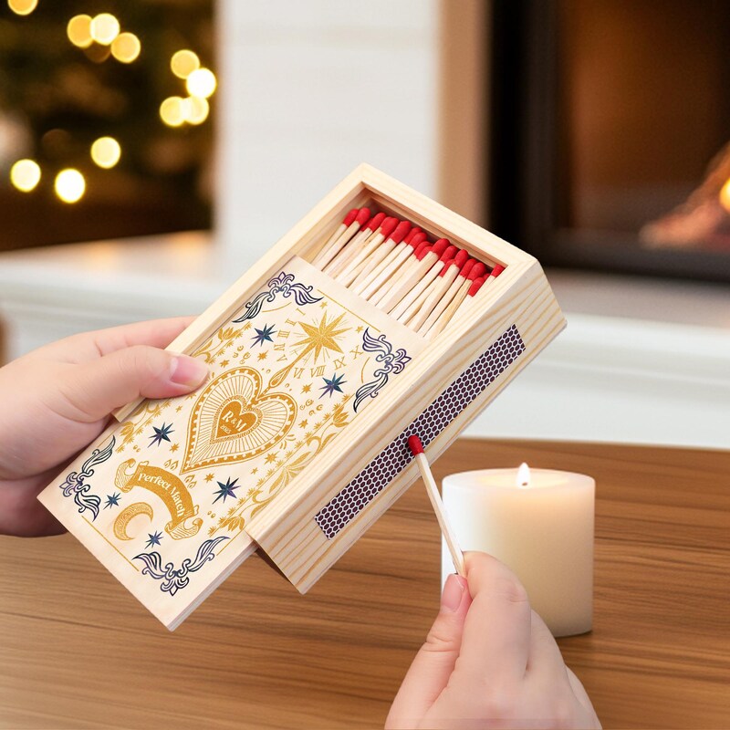 Wooden Matchbox - Etsy