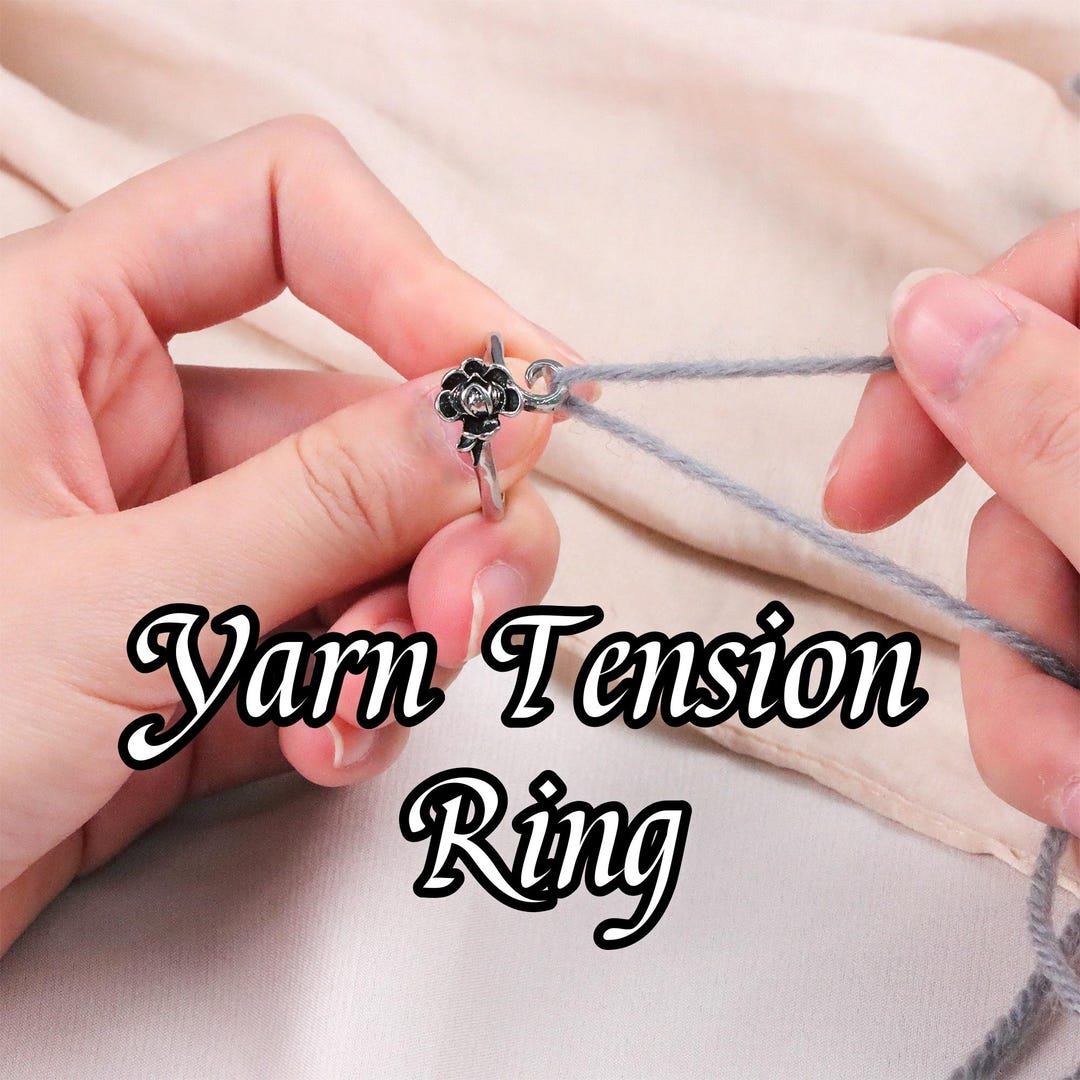 Lotus Silver Yarn Tension Ring Minimalist Yarn Tension Ring, Crochet ...