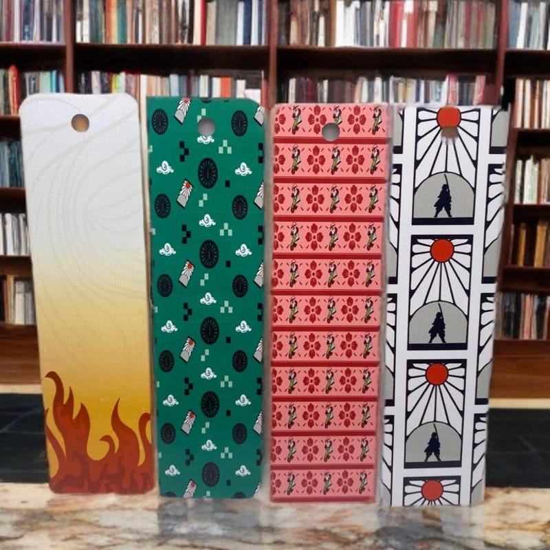 Demon Slayer Bookmark - Etsy