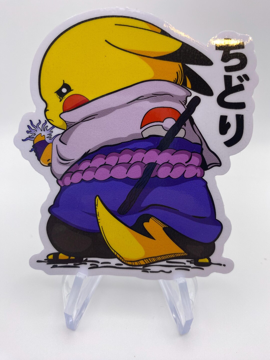 Anime Pikachu Sasuke Sticker - Etsy