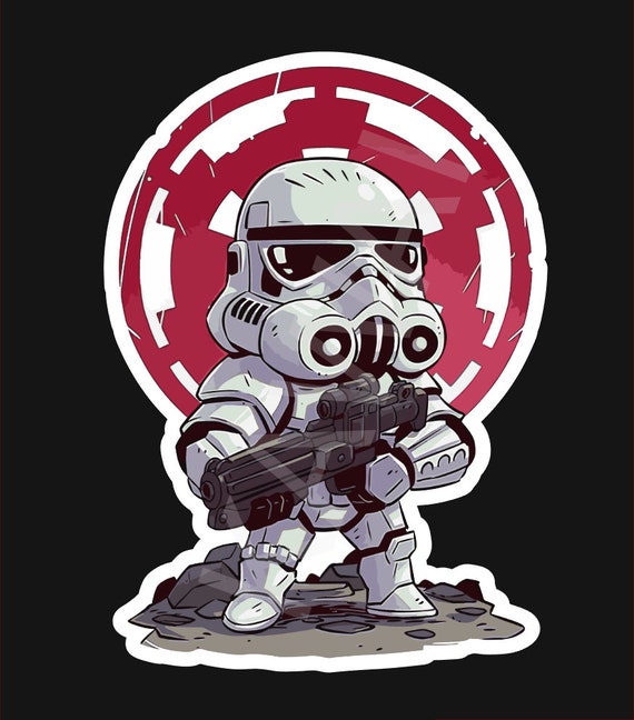 Sturm Chibi Stormtrooper Chibi: Star Wars Movies Cardstock Silicone