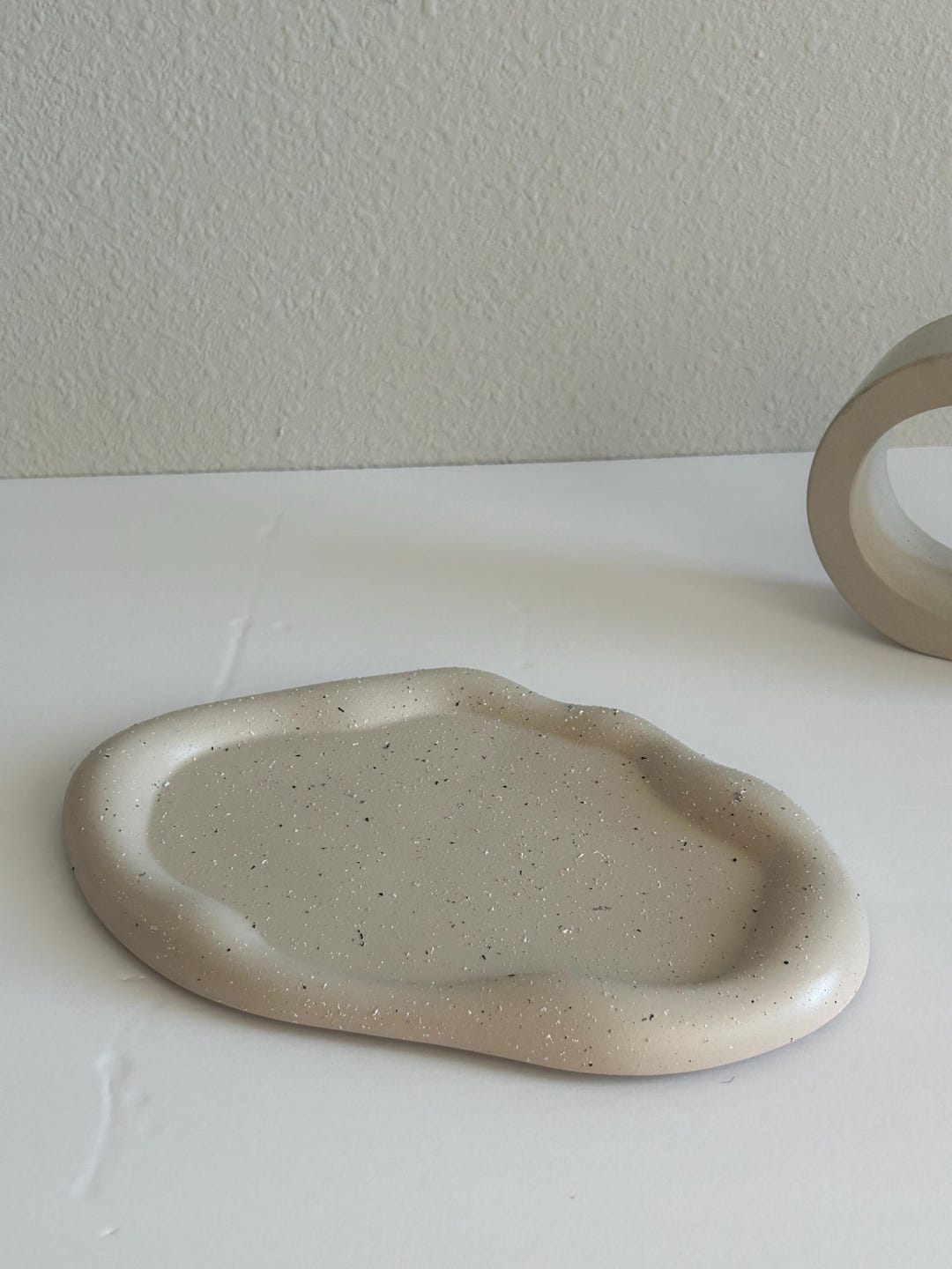 Irregular Cloud Concrete Tray-unique Tray-oval Concrete Tray-jewelry ...