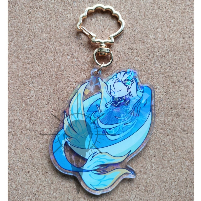 Noodle Soup: Chibi Neuvillette Double-sided Holo Acrylic Keychain LE20 ...