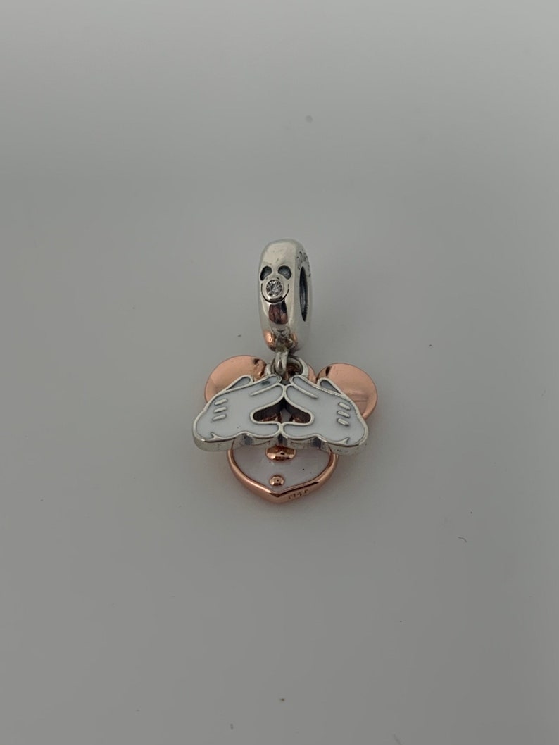 Disney Pandora Mickey Mouse Double Dangle Charm Bracelet - Etsy