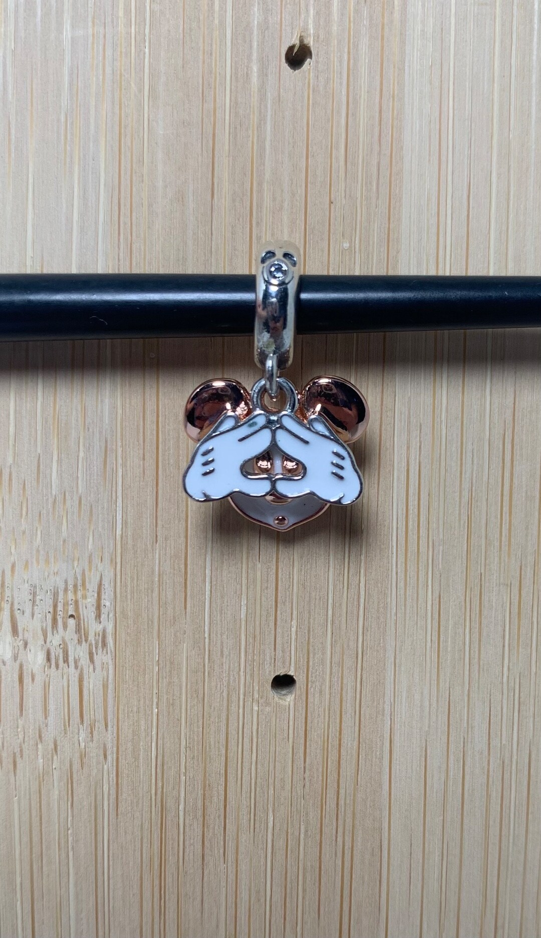 Disney Pandora Mickey Mouse Double Dangle Charm Bracelet - Etsy