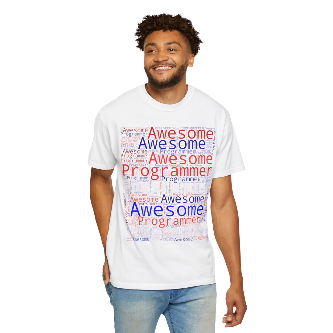Awesome Programmer Shirt Front and Back Design - Etsy