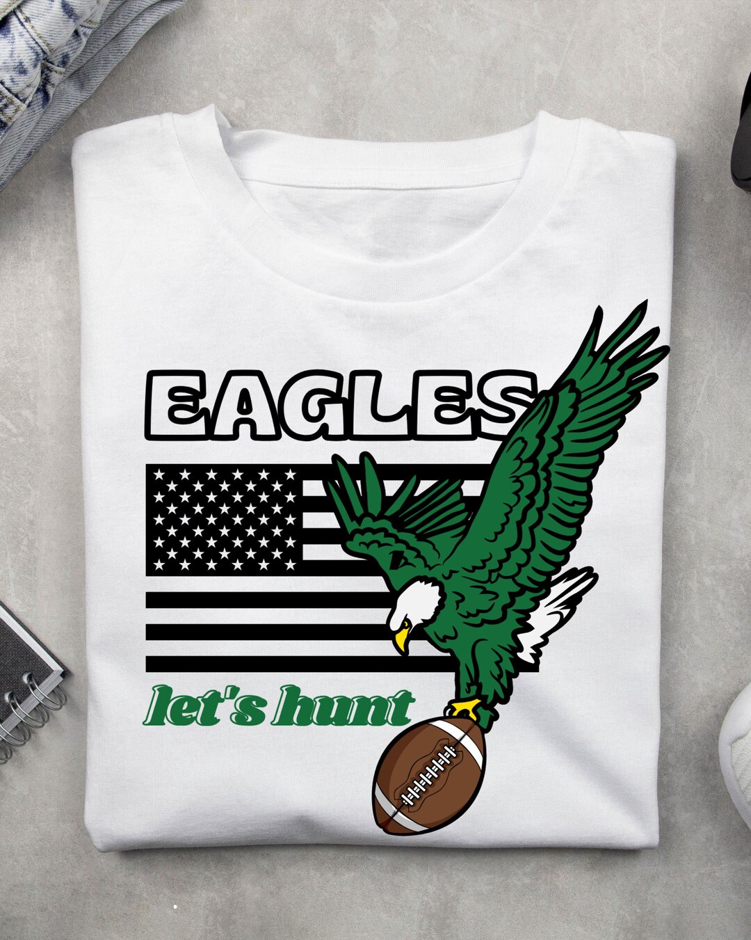 Eagles Fly SVG, Eagles Fly T-shirt Design Png,svg,pdf, Let's Hunt ...