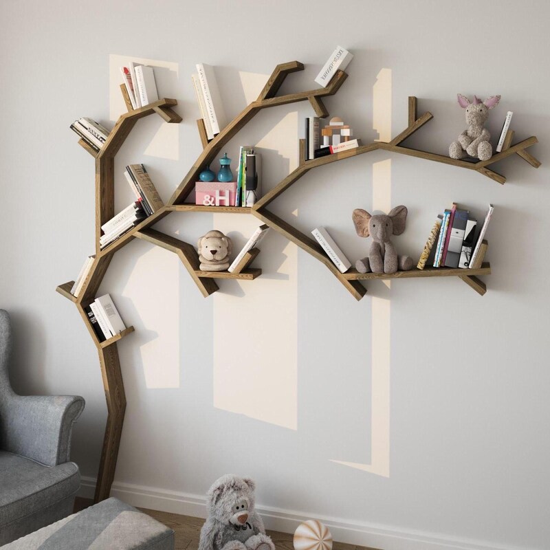 Tree Bookshelf - Etsy