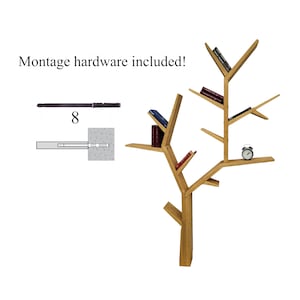Handmade Tree Branch Bookshelf, Natural Wood, Nursery Room Bookshelf ...