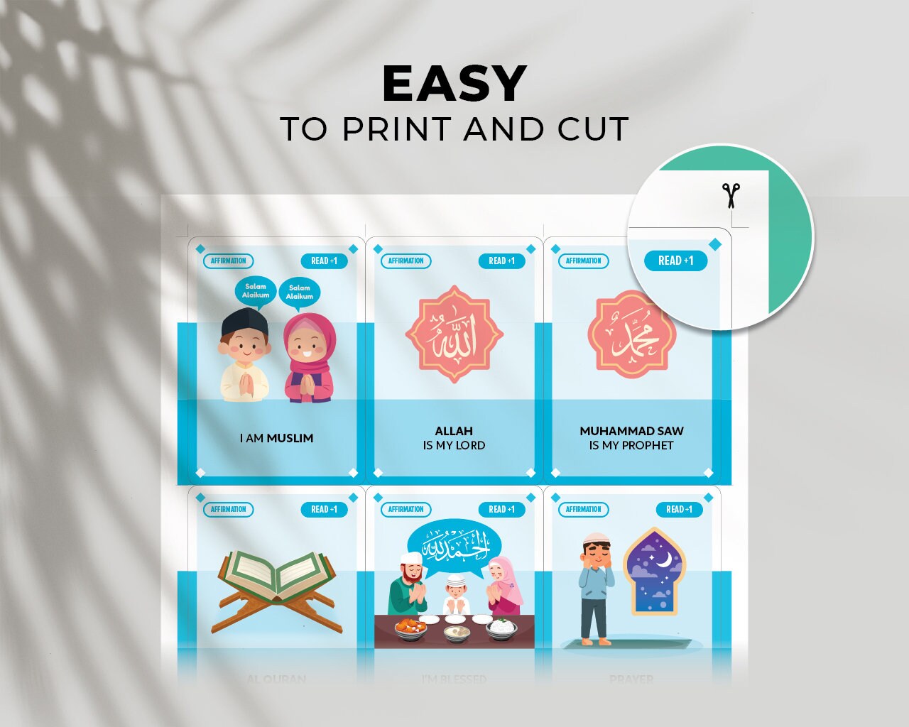 Islamic Affirmation Flashcards / Game Card With Free Board Game, Kids ...