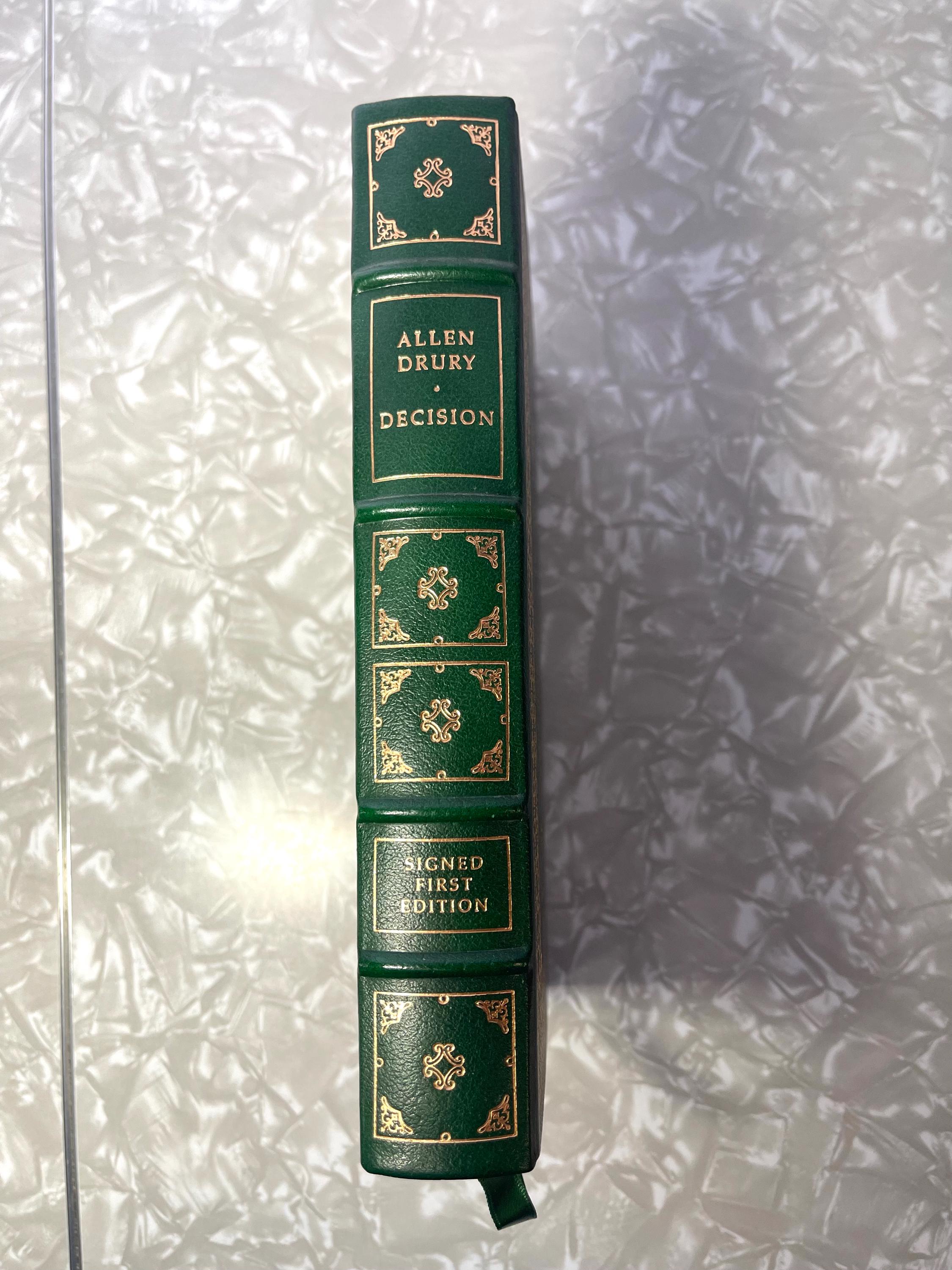 Signed First Edition Book "decision" by Allen Drury Franklin Library ...