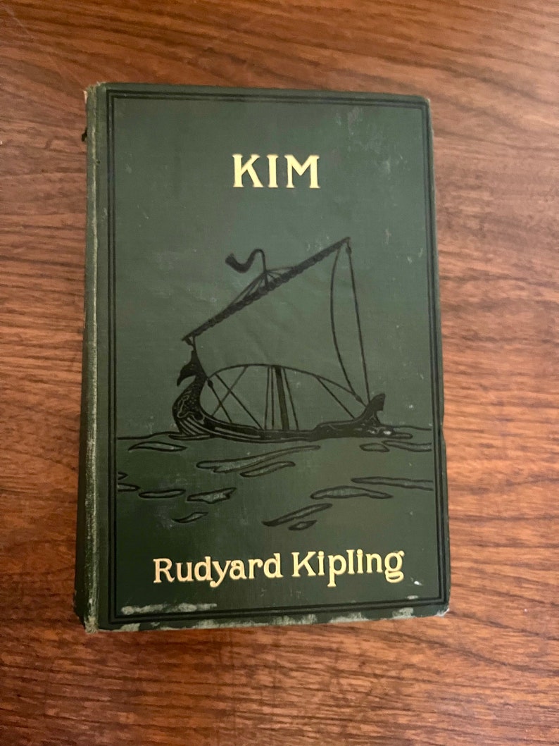 Antique Book KIM by Rudyard Kipling 1901 First Edition - Etsy