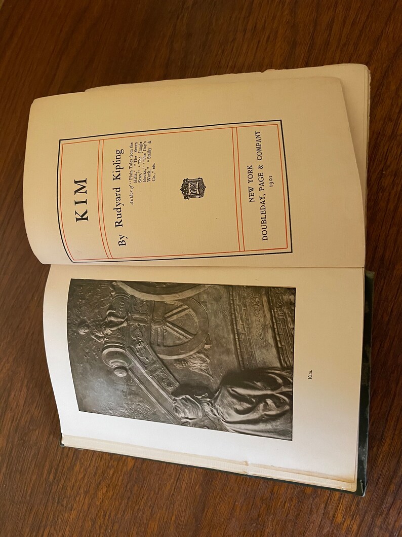 Antique Book KIM by Rudyard Kipling 1901 First Edition - Etsy