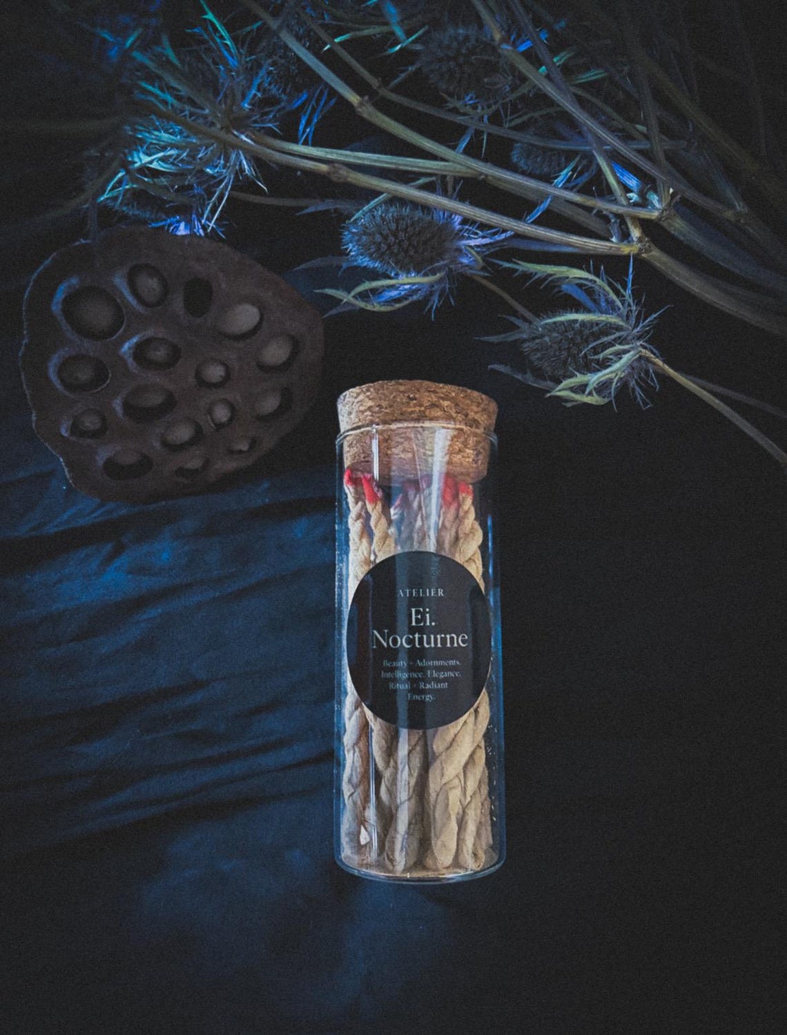 Rose Nepali Rope Incense – 14 Handmade Ropes in Glass Jar With Cork ...