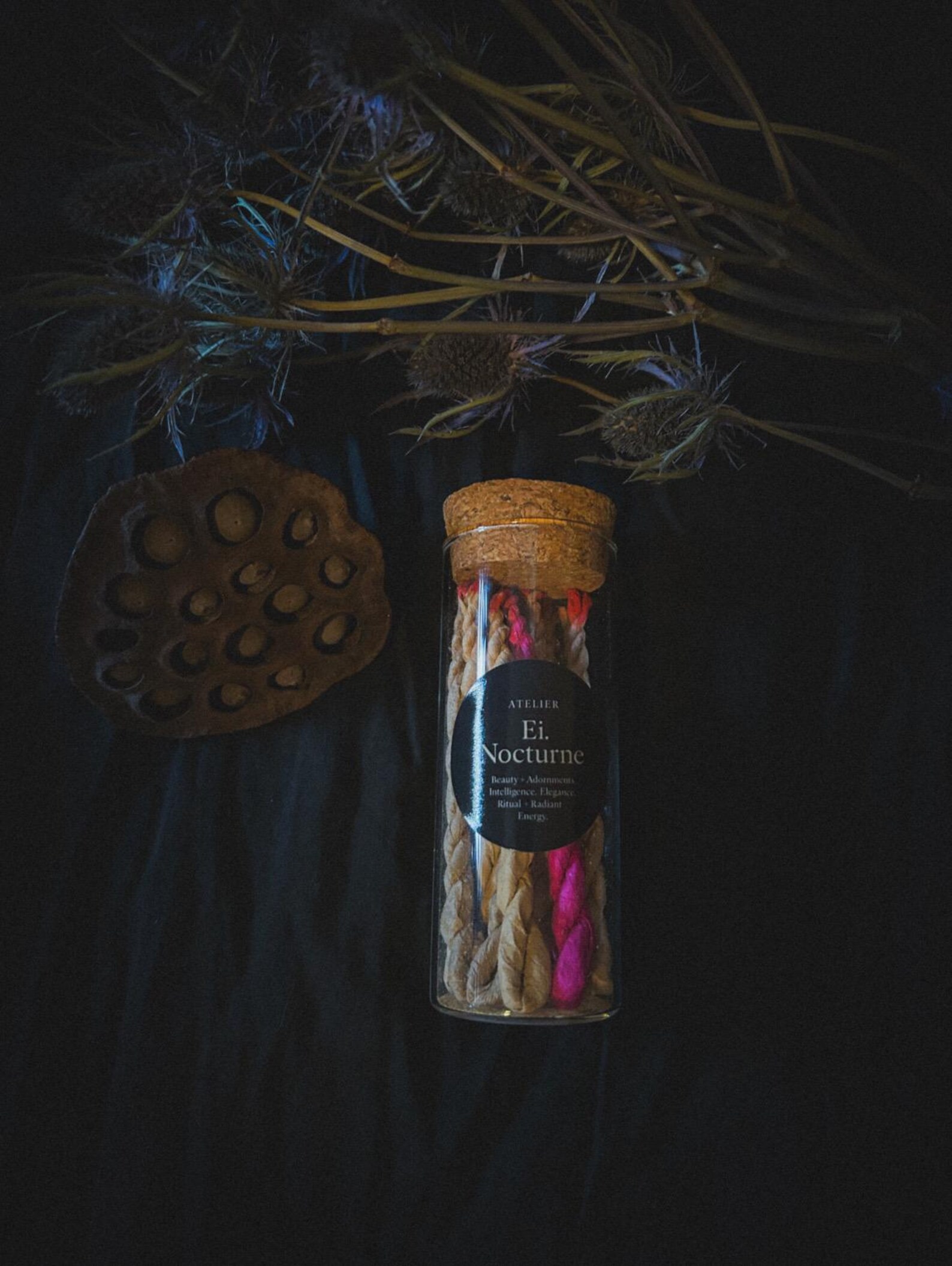 Rose Nepali Rope Incense – 14 Handmade Ropes in Glass Jar With Cork ...