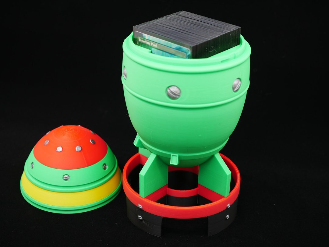 MTG Fallout Mini Nuke Deck Box for EDH Commander Magic the Gathering ...