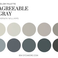 Agreeable Gray Sherwin Williams Paint Palette, Neutral Interior Home ...