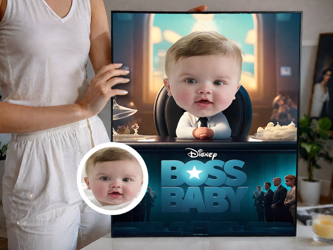 Personalized the Boss Baby Portrait,custom Face Swap Portrait,custom ...