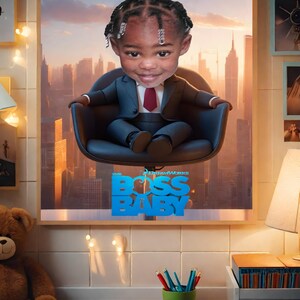 Custom the Boss Baby Portrait, Face Swap Art - Etsy