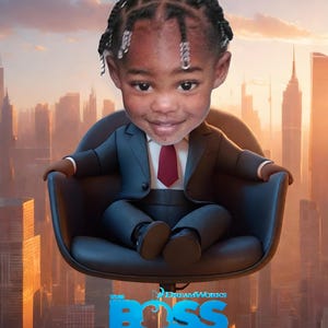 Custom the Boss Baby Portrait,custom Baby Portrait, Boss Baby Movie ...