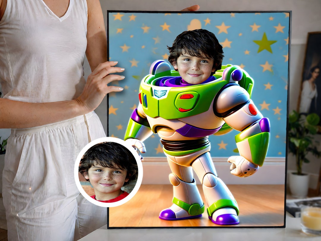 Personalized Buzz Lightyear Portrait,custom Face Swap Portrait,custom ...
