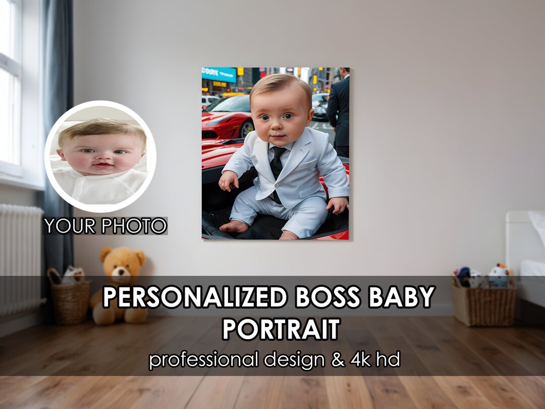 Personalized the Boss Baby Portrait,custom Face Swap Portrait,custom ...