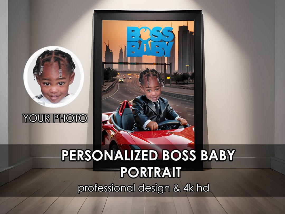 Personalized the Boss Baby Portrait,custom Face Swap Portrait,custom ...