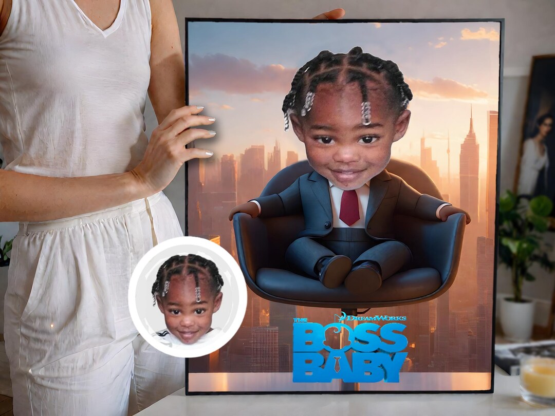 Custom the Boss Baby Portrait, Face Swap Art - Etsy