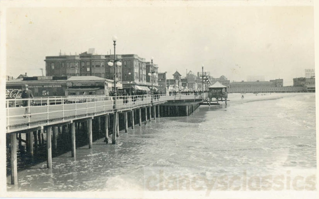 Vintage Photo Very Early Boardwalk Coca Cola Signs Atlantic City NJ 5Y ...